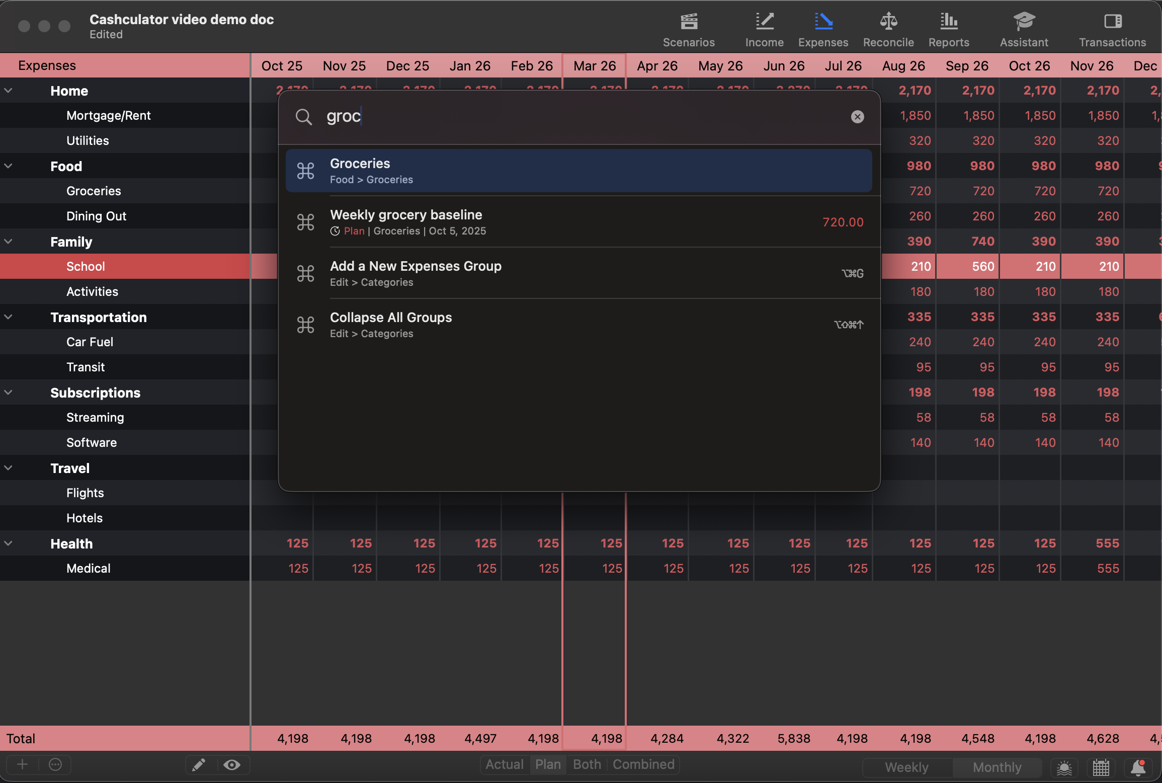 Get Anywhere in Cashculator Fast with the Command Palette - Cashculator ...